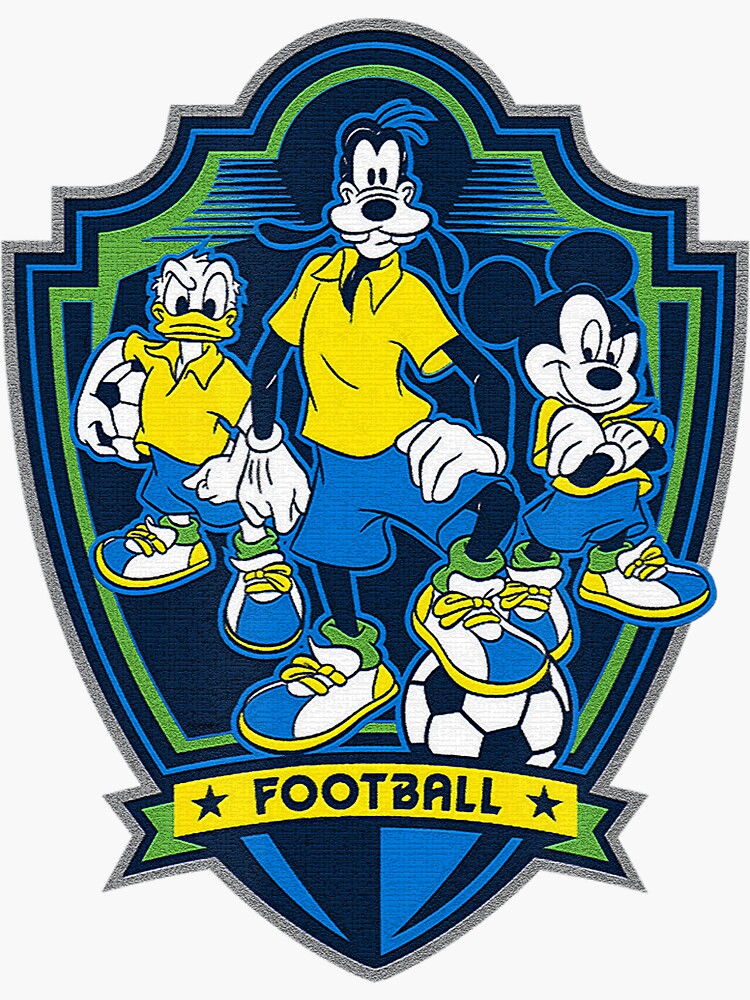 "Mouse Mouse Duck and Dog Sports Football Soccer Team" Sticker for Sale ...