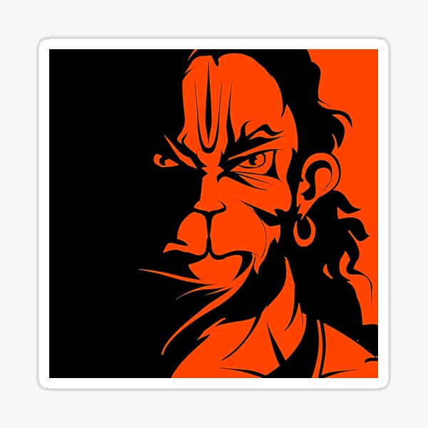 "Lord Hanuman" Sticker for Sale by PureWorkArts | Redbubble
