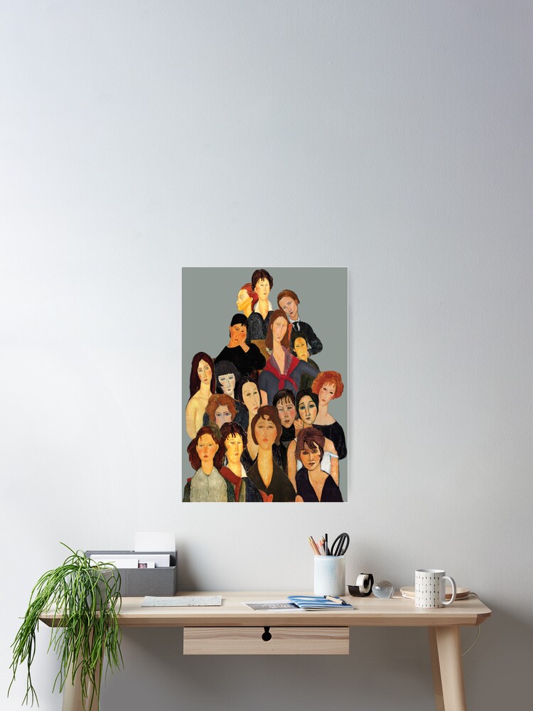 "Modigliani Family Portraits" Poster for Sale by Dodi Ballada | Redbubble
