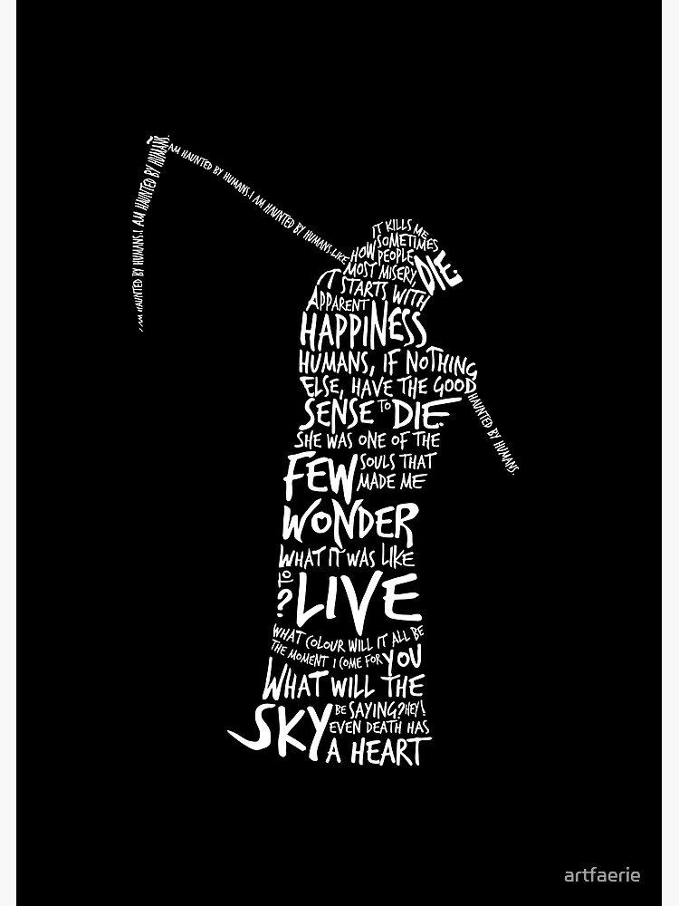 ""Death" (The book thief inspired poster)" Poster for Sale by artfaerie ...