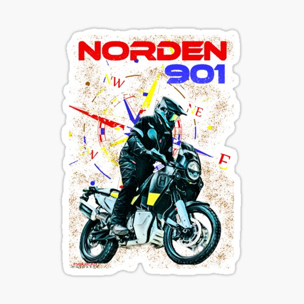 "Husqvarna Big Trail Norden 901 Rally" Sticker for Sale by Evomotoarte ...