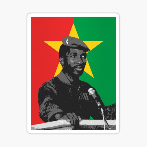 "Thomas Sankara Propoganda Poster" Sticker for Sale by BluebellPainter ...