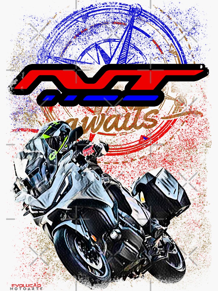 "Honda NT1100 Sport Touring" Sticker for Sale by Evomotoarte | Redbubble