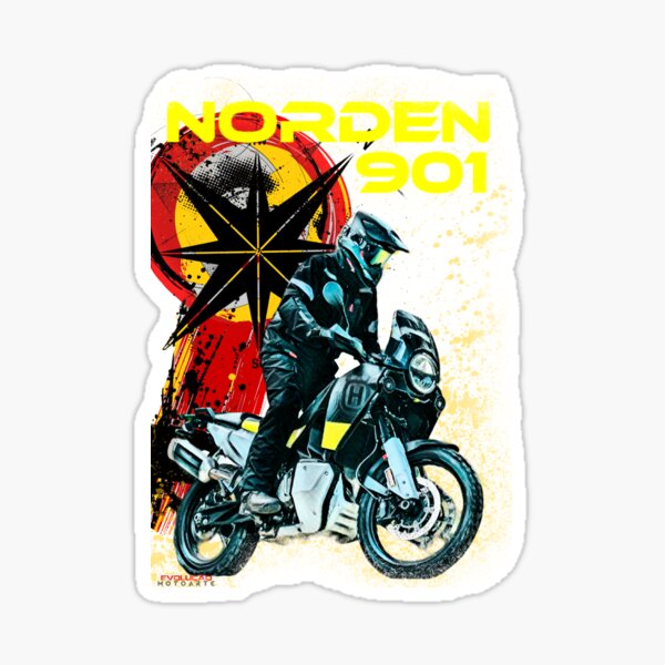 "Husqvarna Norden 901 Desert Rider" Sticker for Sale by Evomotoarte ...