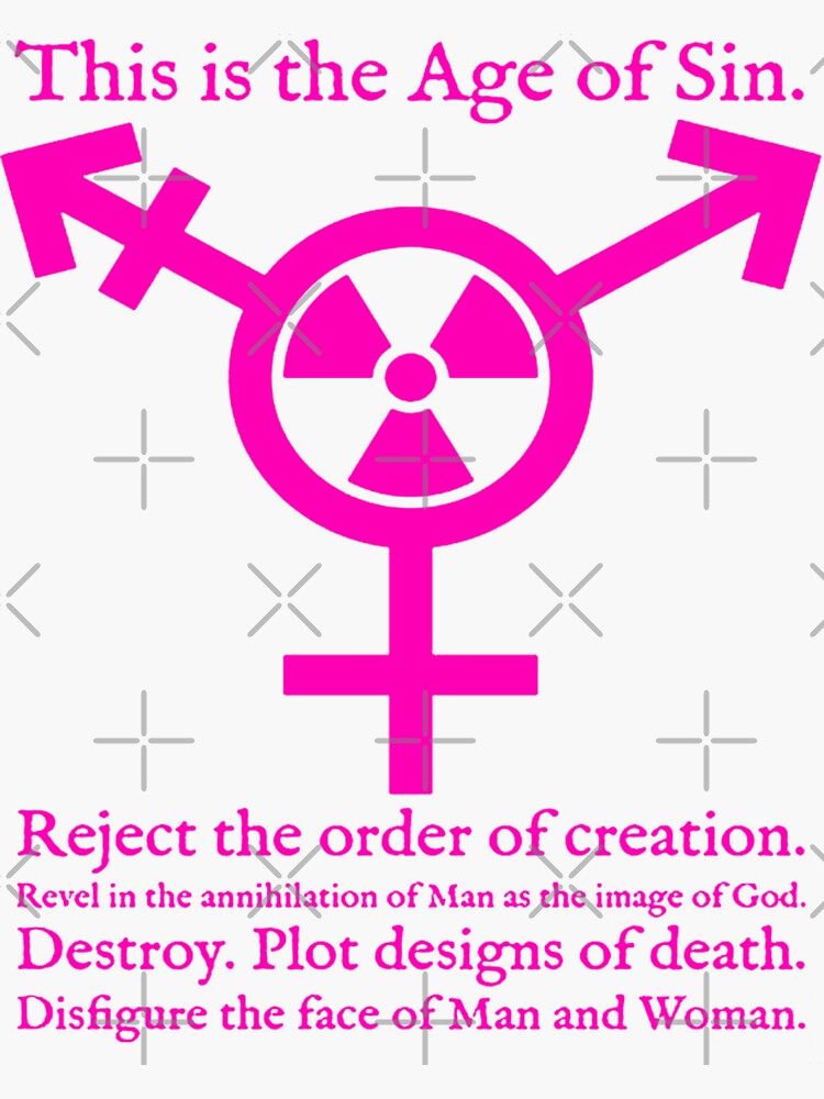 "This is the age of sin reject the order of creation 2" Sticker for ...