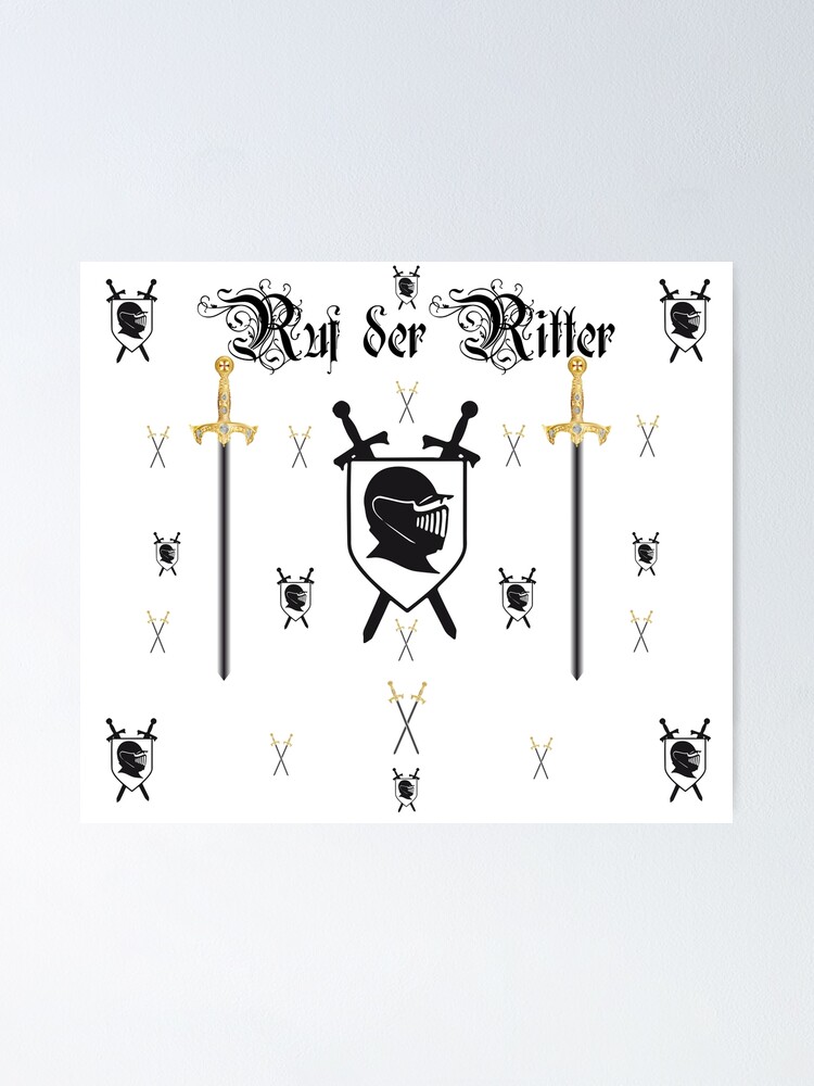 "Call of the knights" Poster for Sale by littlebelldesig | Redbubble