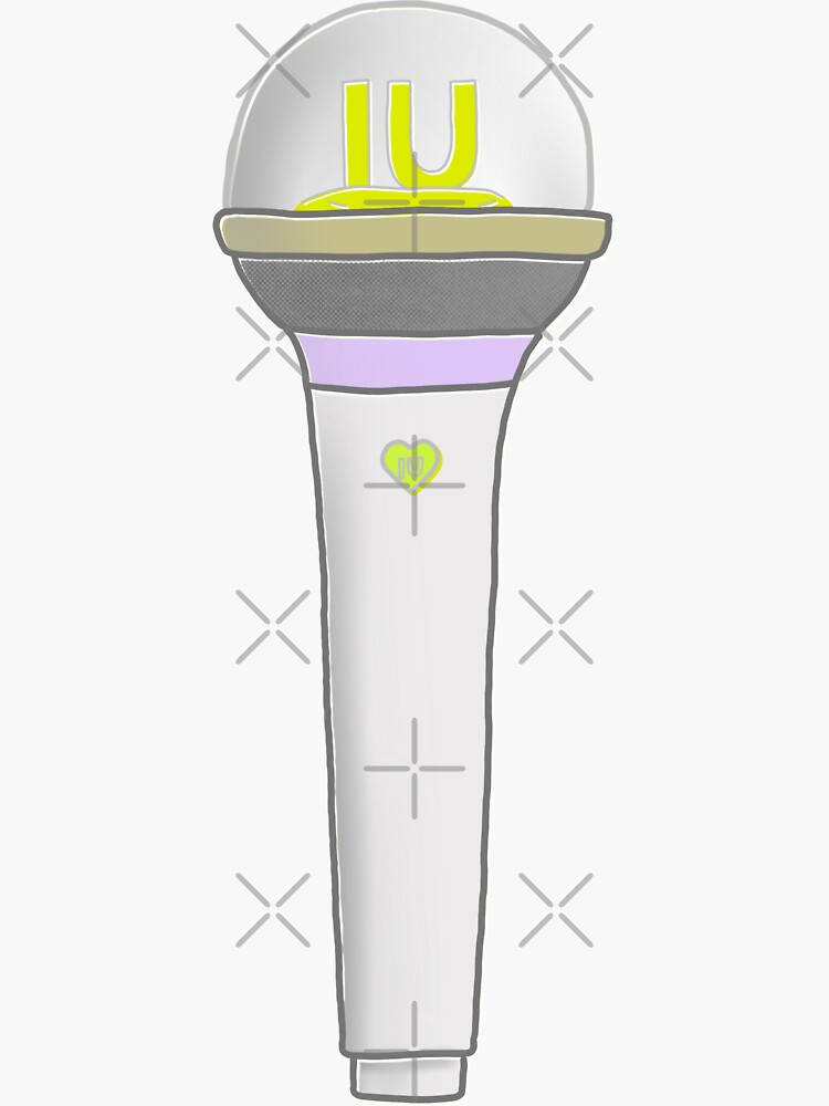 "IU Lightstick Uaena Fandom" Sticker for Sale by ReddyBeanie | Redbubble
