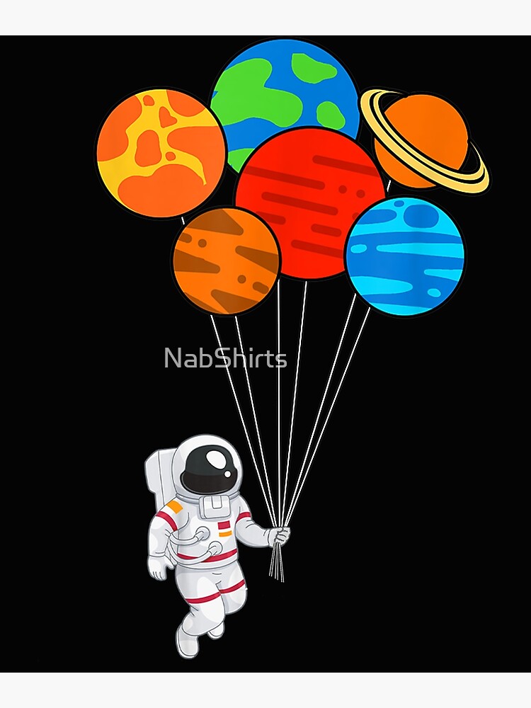 "Astronaut Holding Planet Balloons - Astronaut holding planet balloons ...
