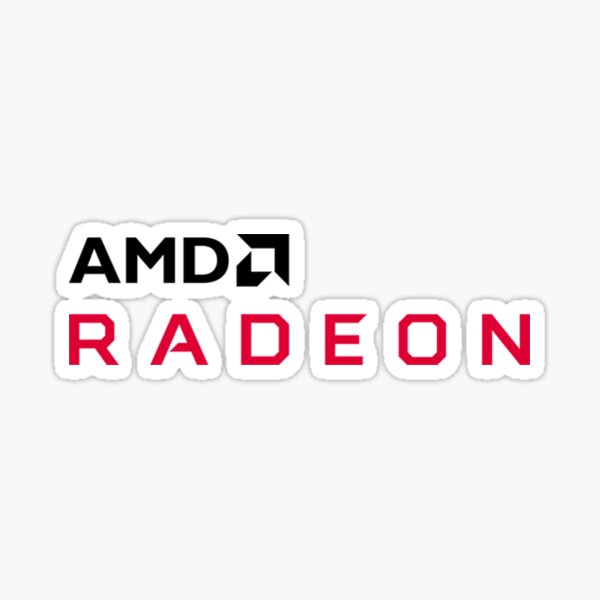 "best of black amd radeon logo" Sticker for Sale by lavivaquee | Redbubble
