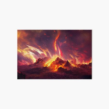 Lámina rígida «Fascinantes humos llameantes - Fondo de pantalla 4K ...