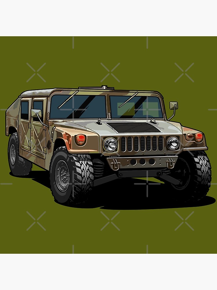 "Illustration USA Hummer H1 Humvee M1025 military offroad 4x4" Art ...