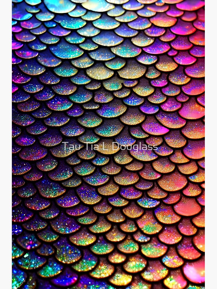 "Shiny Glitter & Sparkle Mermaid Scales" Poster for Sale by ...