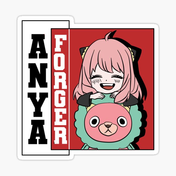 "Anya Forger_" Sticker for Sale by Infinirish | Redbubble