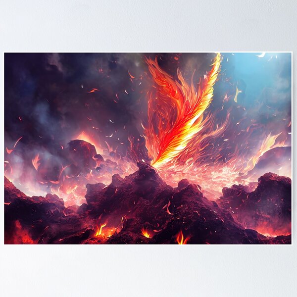 "Swirling Volcano Feather - 4K Wallpaper Landscape of Volcano Lava Fire ...