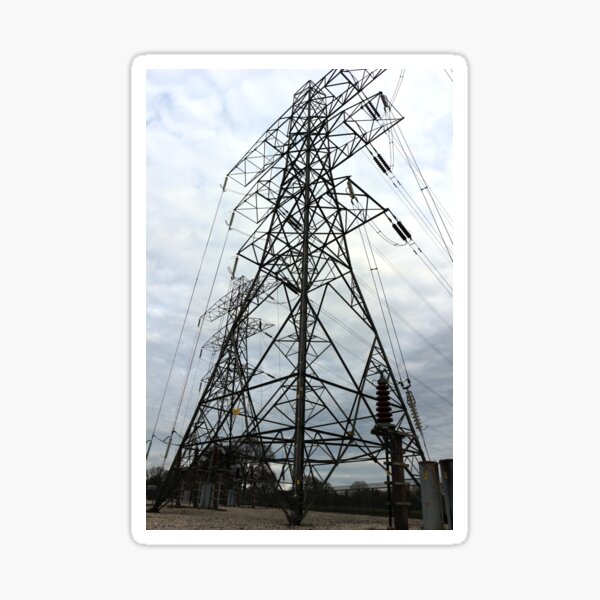 "Pylon Close up" Sticker for Sale by pinkal | Redbubble