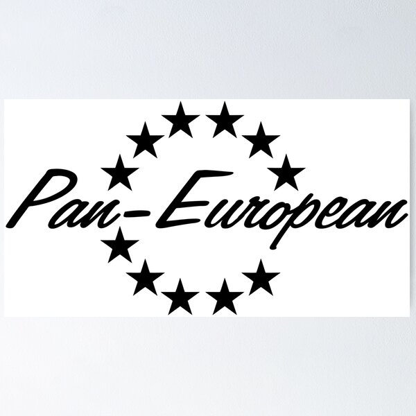 "Pan European logo - large" Poster for Sale by Bramble43 | Redbubble