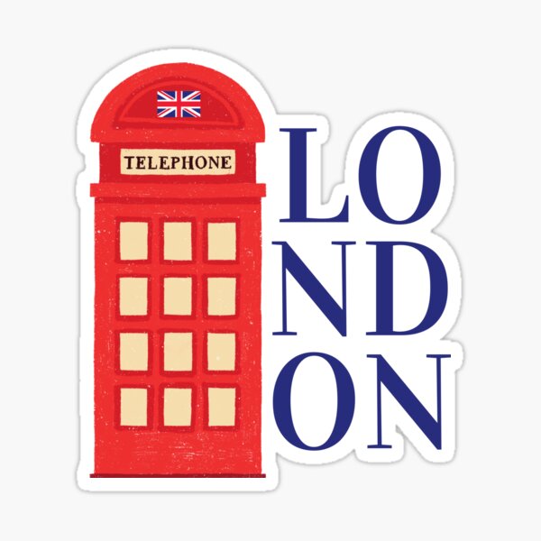 "London Design Perfect Gift For Everyone Who Loves London" Sticker for ...
