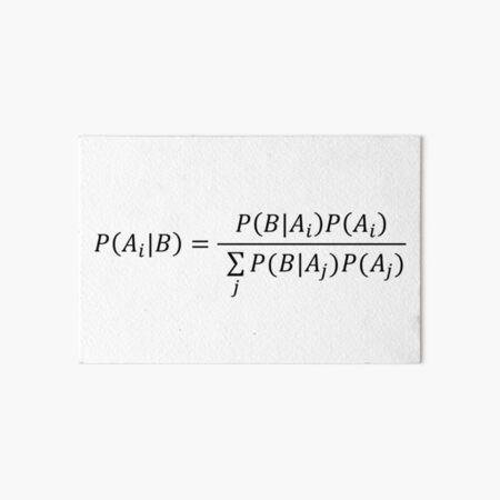 "Bayes Theorem Of Probability Theory - Extended Form" Art Board Print for Sale by ScienceCorner ...
