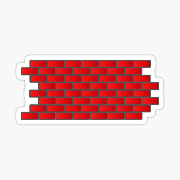 "Background brick ? design Very nice ?" Sticker for Sale by Shaba111 ...