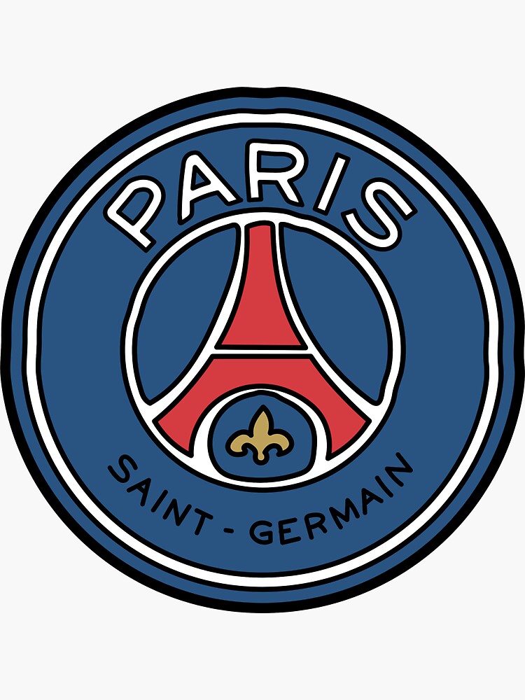 "PSG Paris Saint-Germain FC" Sticker for Sale by OverNinthCloud | Redbubble
