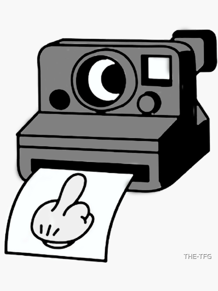 "Middle finger Camera memes" Sticker for Sale by THE-TFG | Redbubble