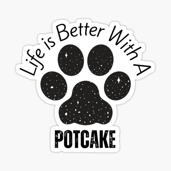 "Life is Better With A Potcake for Dog Lover Dad Mom" Sticker for Sale ...