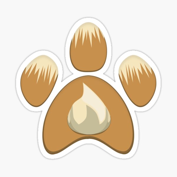 "Eevee Pawprint" Sticker for Sale by galaxydaydreams | Redbubble