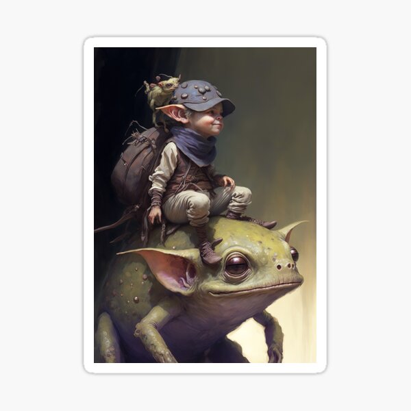 "Little Elfling" Sticker for Sale by el3v3n11art | Redbubble