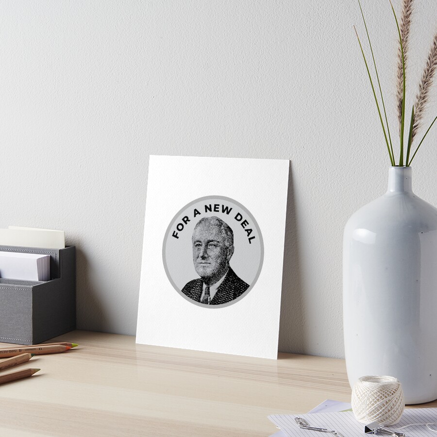 "FDR New Deal Franklin Roosevelt " Poster for Sale by jtrenshaw | Redbubble