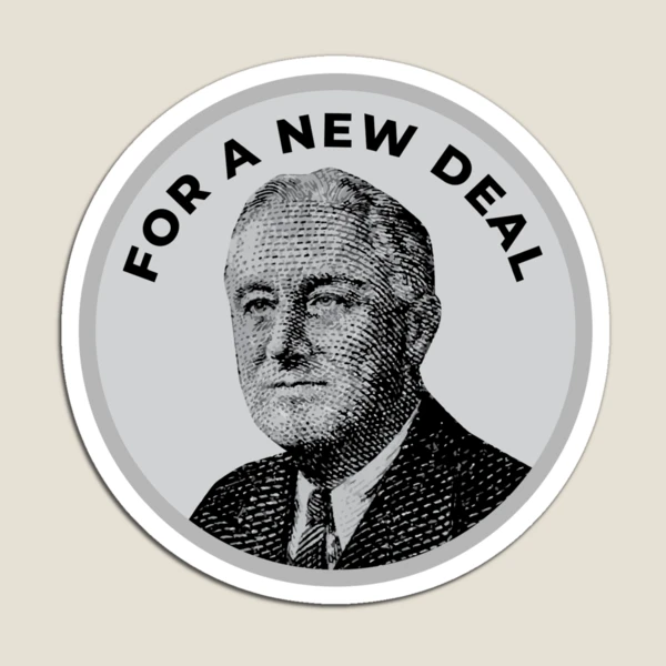 Kreisbaum Logo Poster For Sale Mit "FDR New Deal Franklin Roosevelt"