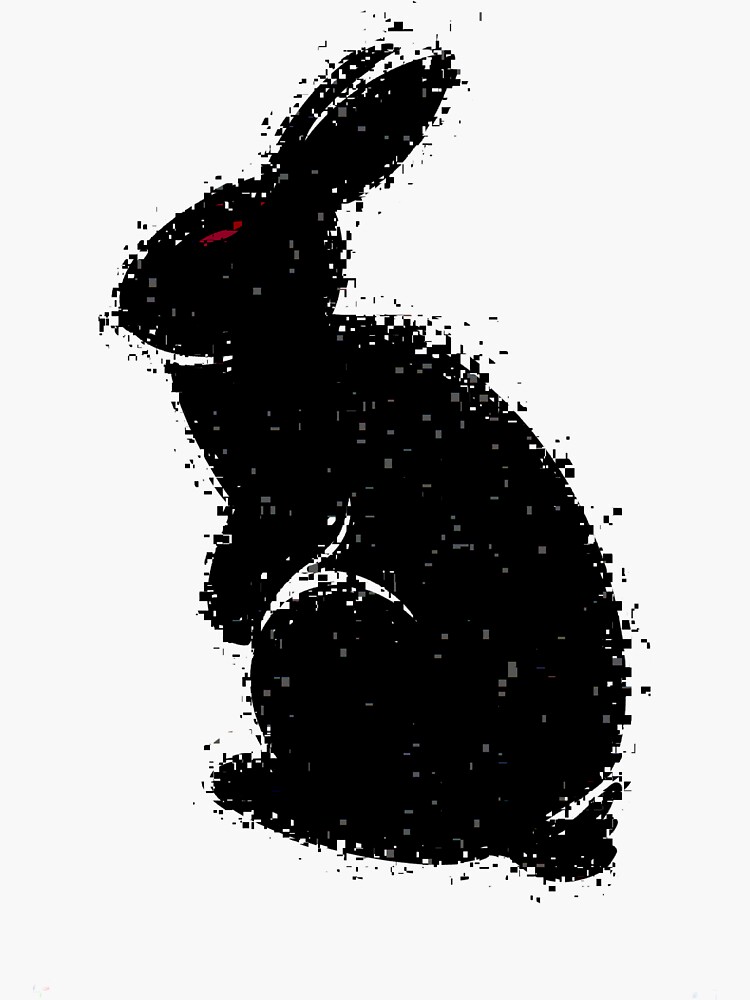"Angry Rabbit" Sticker for Sale by DrawCreator | Redbubble