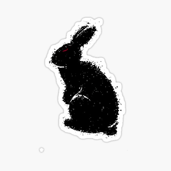 "Angry Rabbit" Sticker for Sale by DrawCreator | Redbubble