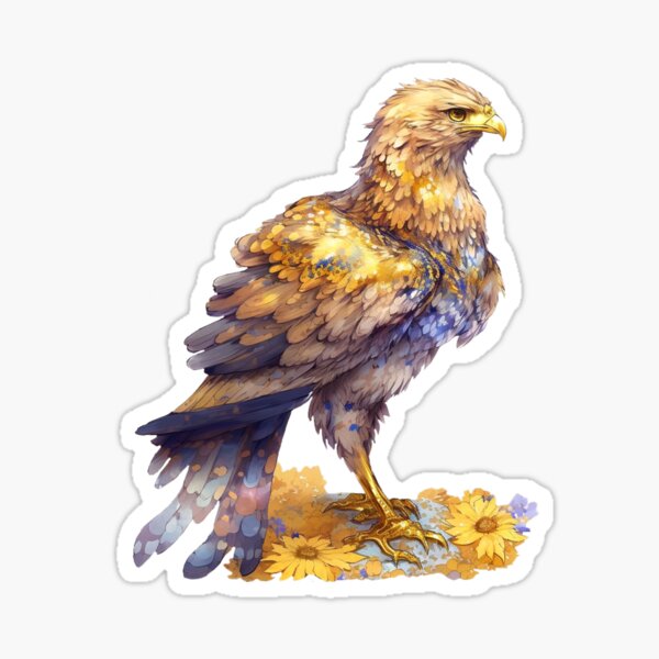 "Golden Eagle" Sticker for Sale by MckennaiiShop | Redbubble