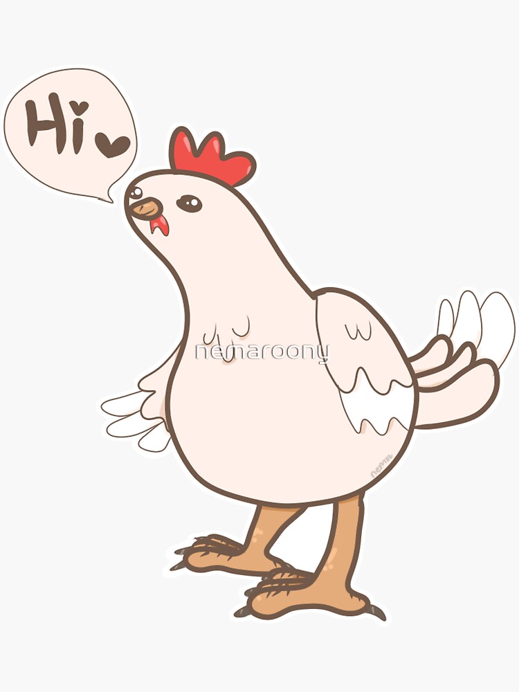 "Ugly Chicken" Sticker for Sale by nemaroony | Redbubble