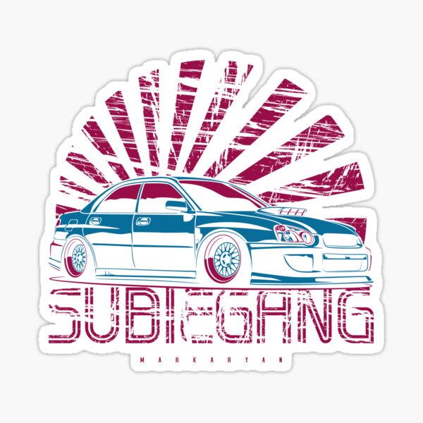 Subie Gang Stickers | Redbubble