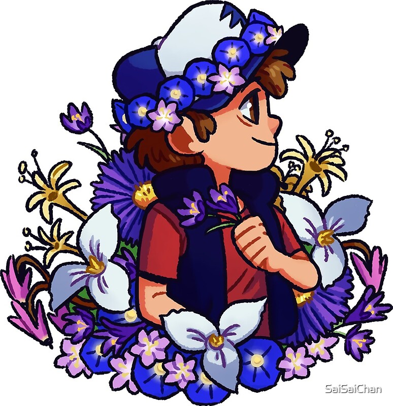 "Dipper&Flowers " by SaiSaiChan | Redbubble