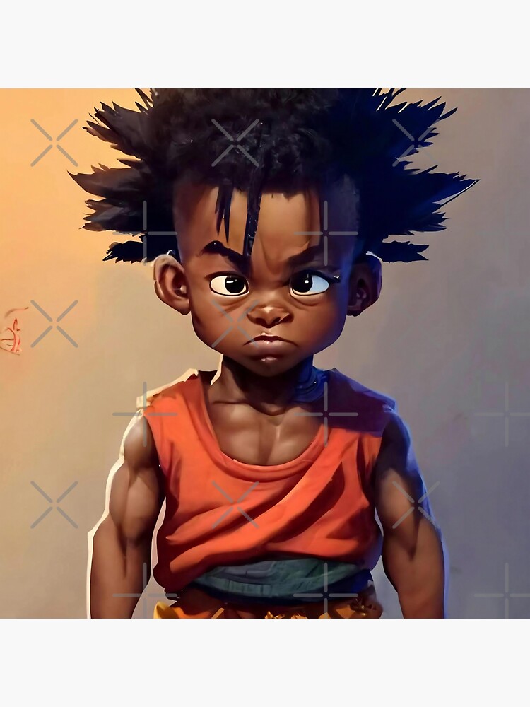 "Young Goku" Sticker for Sale by guiofsaints | Redbubble