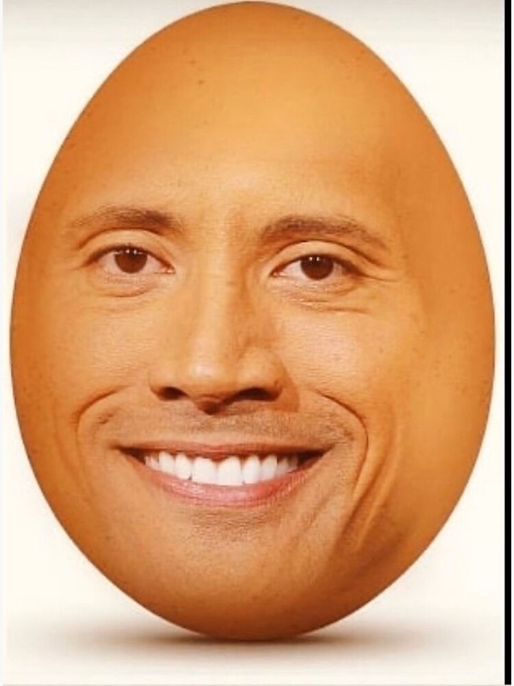 "Dwayne the egg Johnson " Poster for Sale by FunkisDesignes | Redbubble