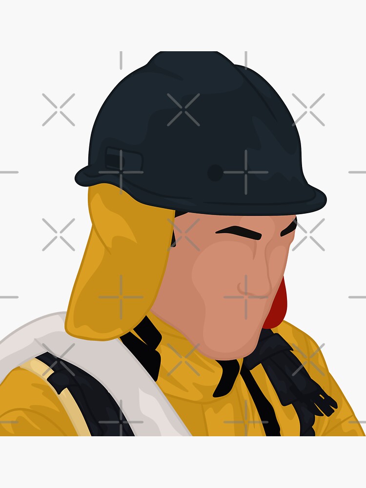 "Howard 'Chimney' Han | 911" Sticker for Sale by icantdrawfaces | Redbubble