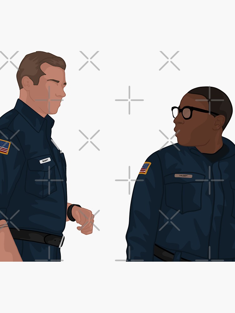 "Evan 'Buck' Buckley & Henrietta 'Hen' Wilson | 911" Sticker for Sale ...