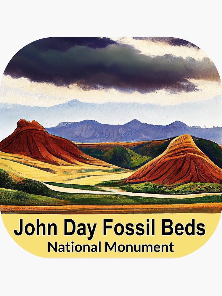 "John Day Fossil Beds National Monument Poster Art Design Illustration ...