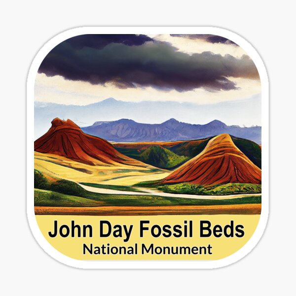 "John Day Fossil Beds National Monument Poster Art Design Illustration ...