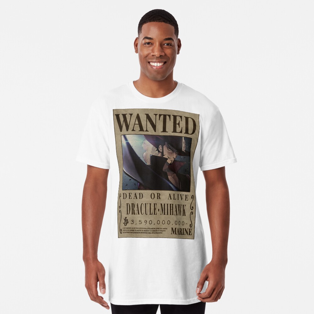 "Dracule Mihawk One Piece Hawkeye Bounty Poster Seraphim" Poster for ...