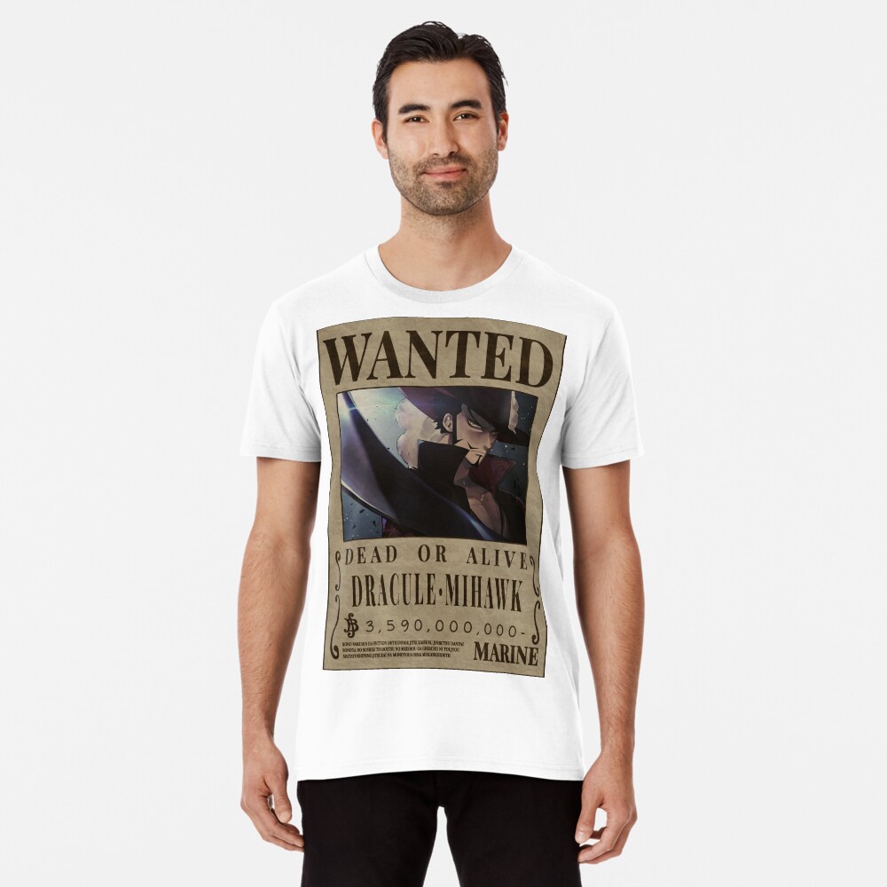 "Dracule Mihawk One Piece Hawkeye Bounty Poster Seraphim" Poster for ...