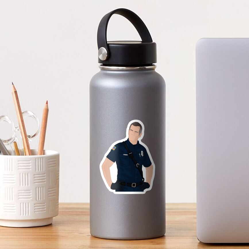 "Captain Bobby Nash | 911" Sticker for Sale by icantdrawfaces | Redbubble