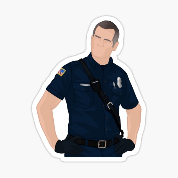"Captain Bobby Nash | 911" Sticker for Sale by icantdrawfaces | Redbubble