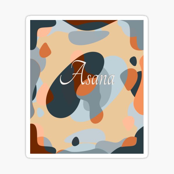 "Asana yoga relaxing artwork " Sticker for Sale by TipTopTapo | Redbubble