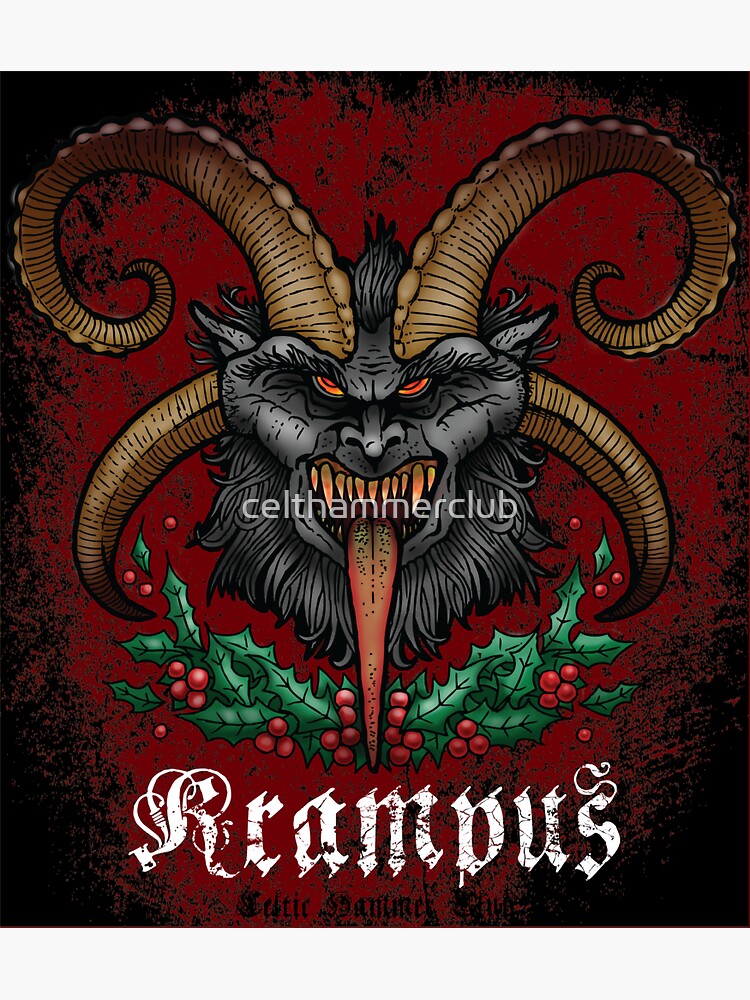 "Krampus" Sticker for Sale by celthammerclub | Redbubble