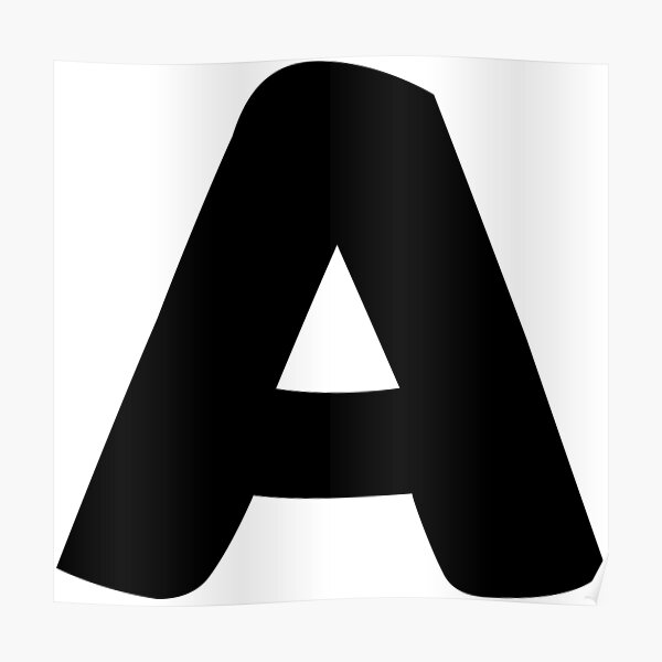 "Copy of Letter A Word Song aaa" Poster for Sale by ZooOfArt | Redbubble