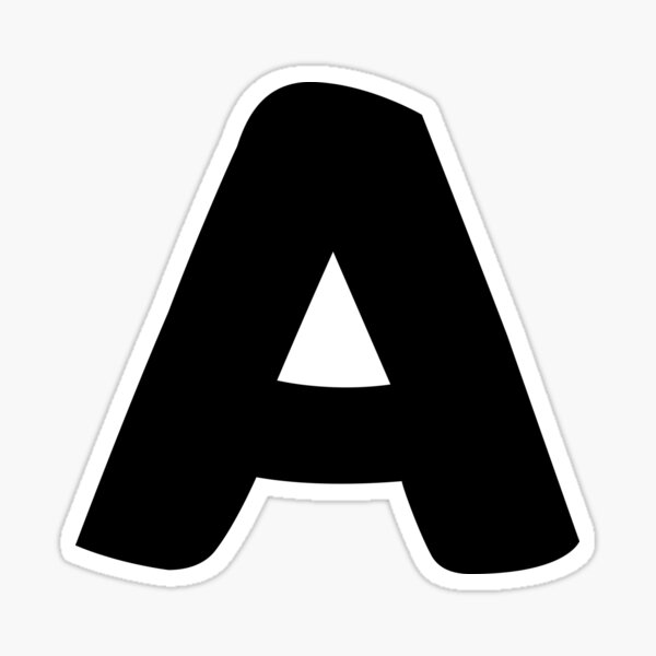 "Copy of Letter A Word Song aaa" Sticker for Sale by ZooOfArt | Redbubble